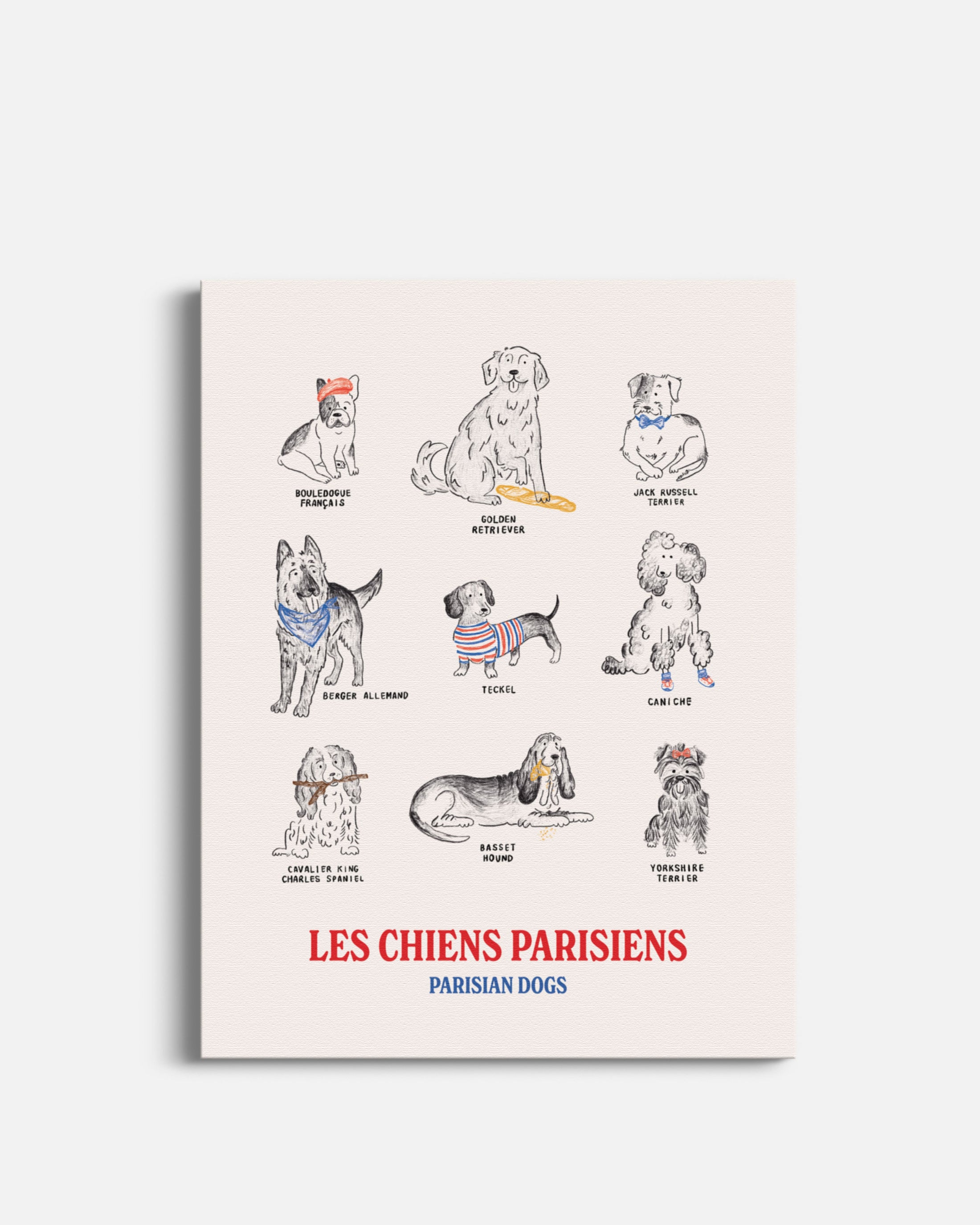 Parisian Dogs Poster