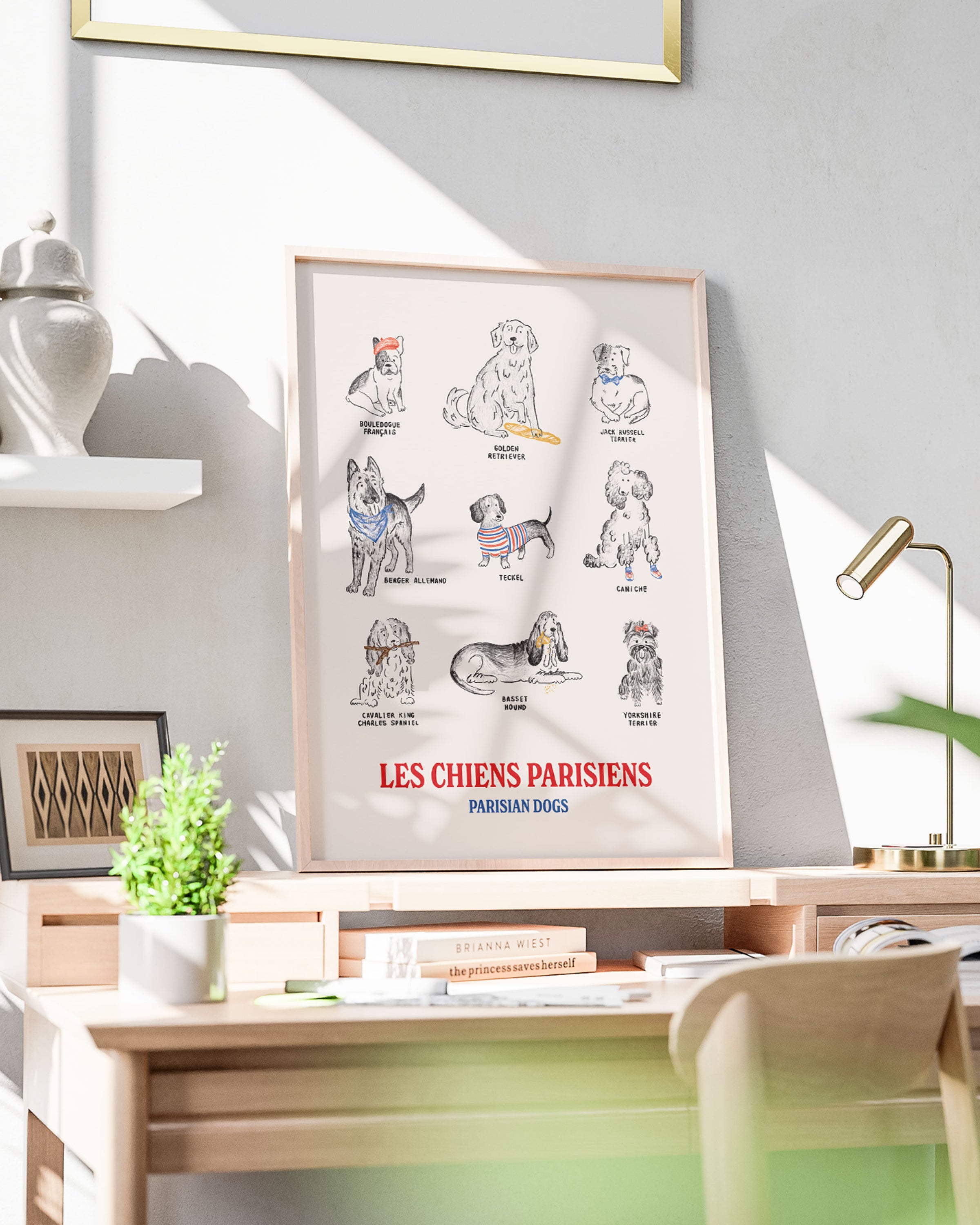 Parisian Dogs Poster