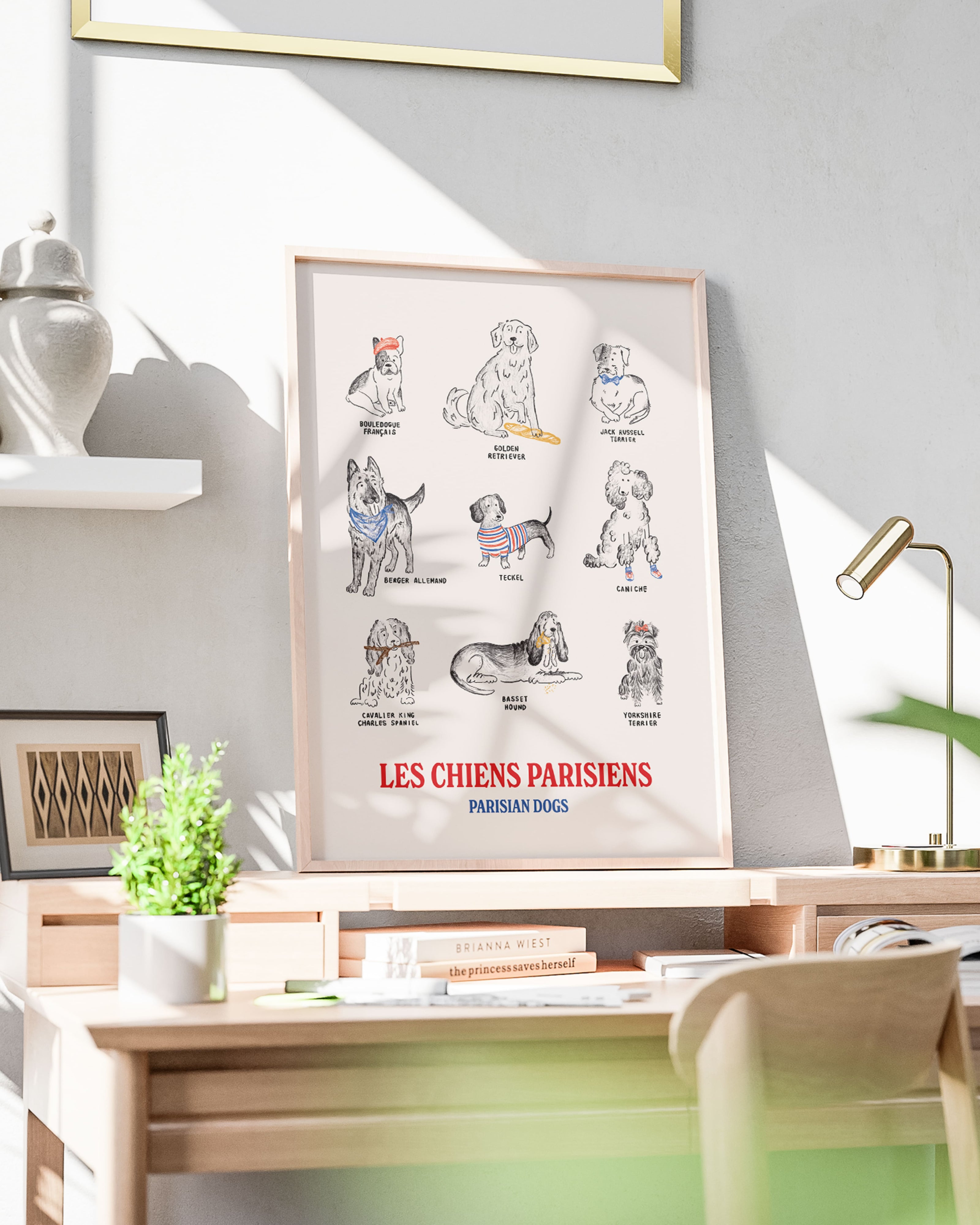 Parisian Dogs Poster