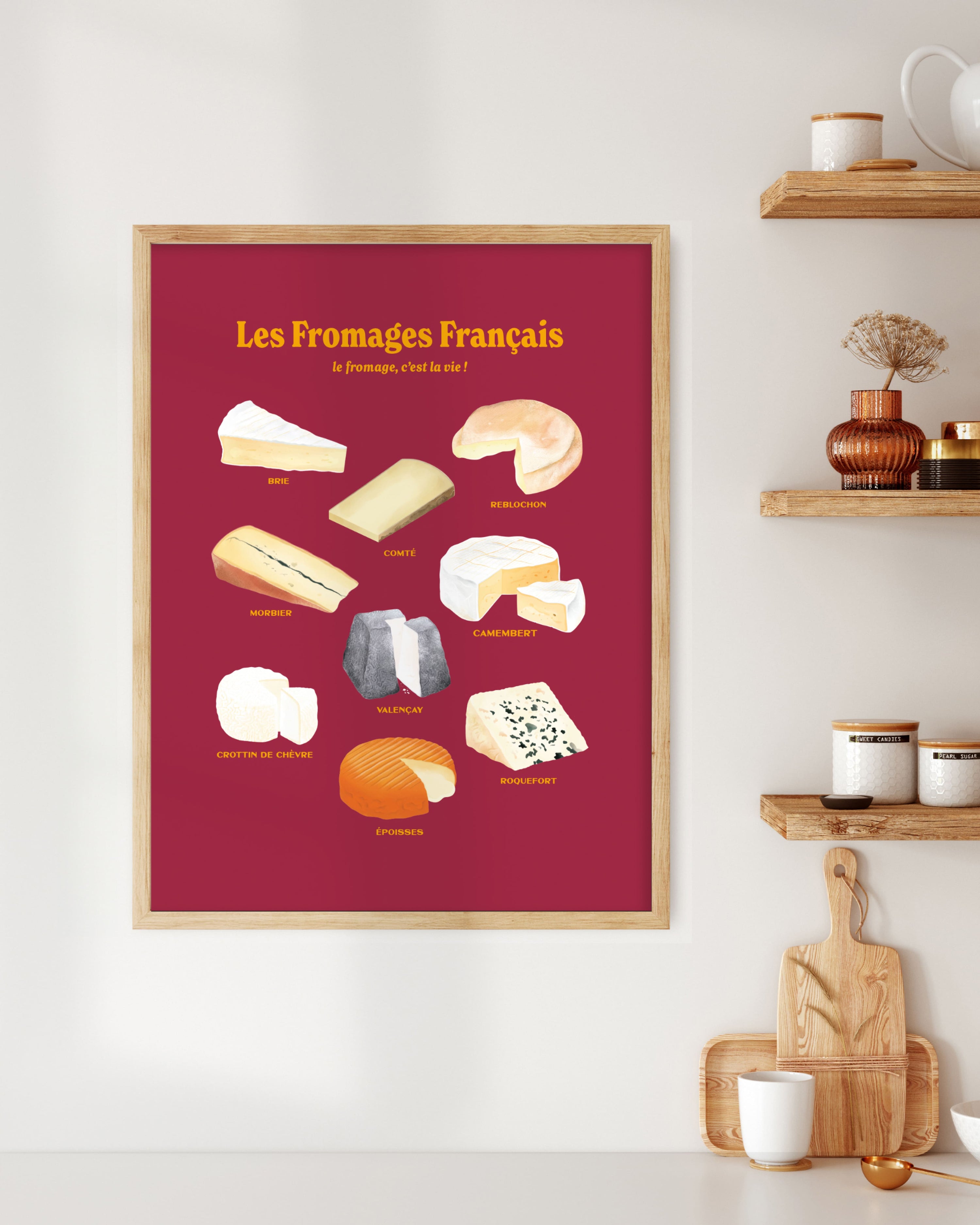 French Cheese Poster