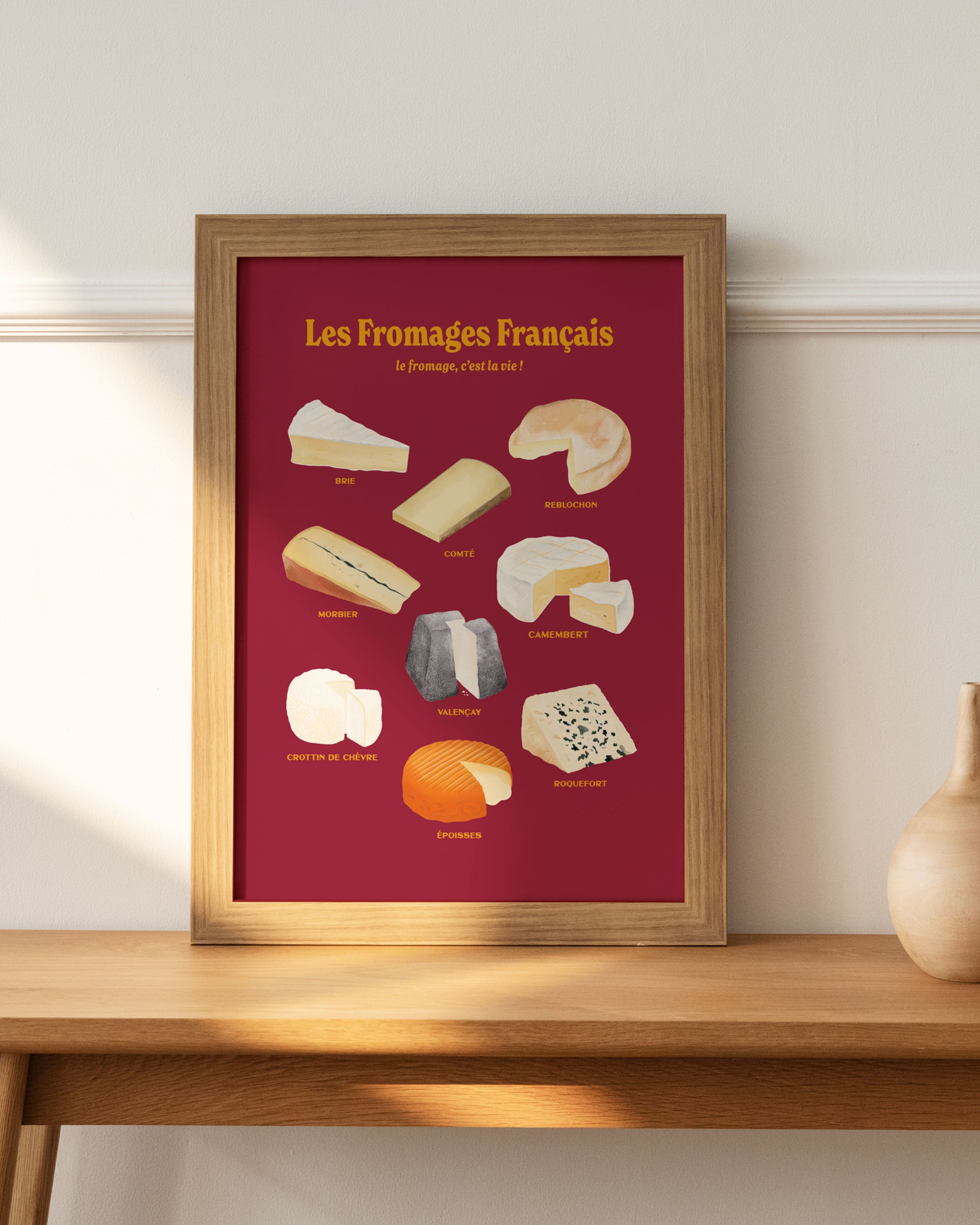 French Cheese Poster
