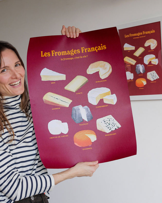 French Cheese Poster