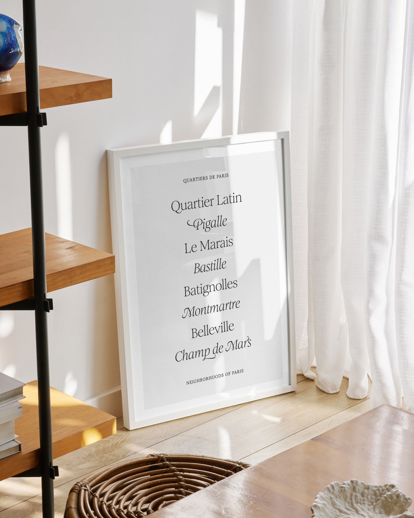 Parisian Neighborhoods Poster